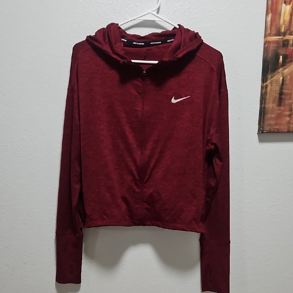 Nike | Tops | Nike Maroon Fullzip Hoodie | Poshmark